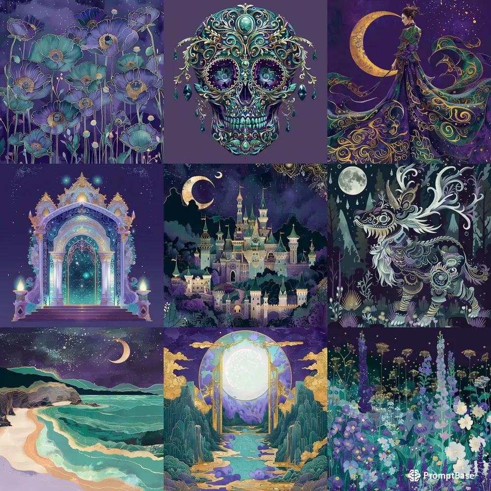 Fiona Li Nocturne Elegance After Dusks Midjourney Prompt | PromptBase