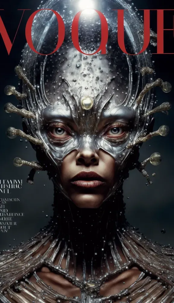 Alien Vogue Cover Photoshoots Midjourney Prompt | PromptBase