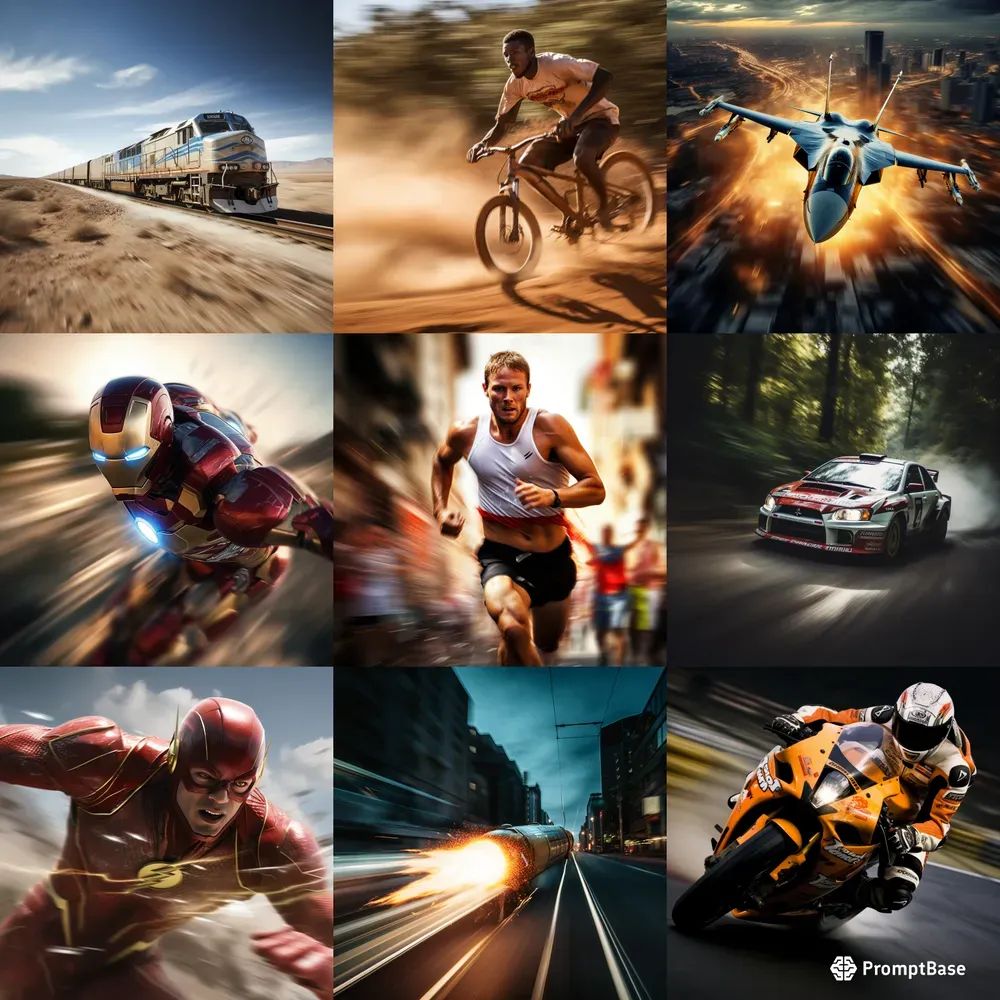 Moving Objects Motion Blur Effects Midjourney Prompt | PromptBase