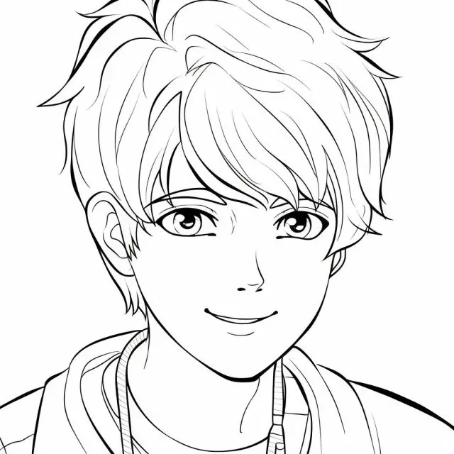 Kids Character Coloring Pages Midjourney Prompt | PromptBase