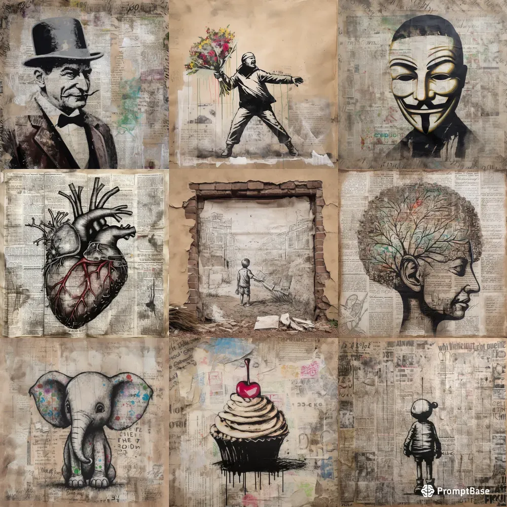 Graffiti Street Art Prints Midjourney Prompt | PromptBase
