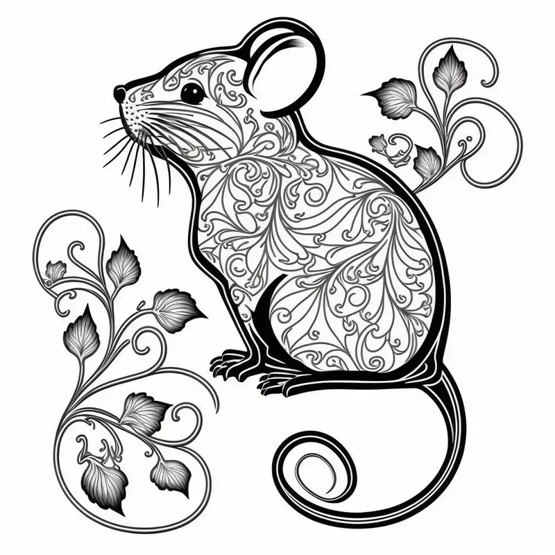 Filigree Adult Coloring Pages Midjourney Prompt | PromptBase