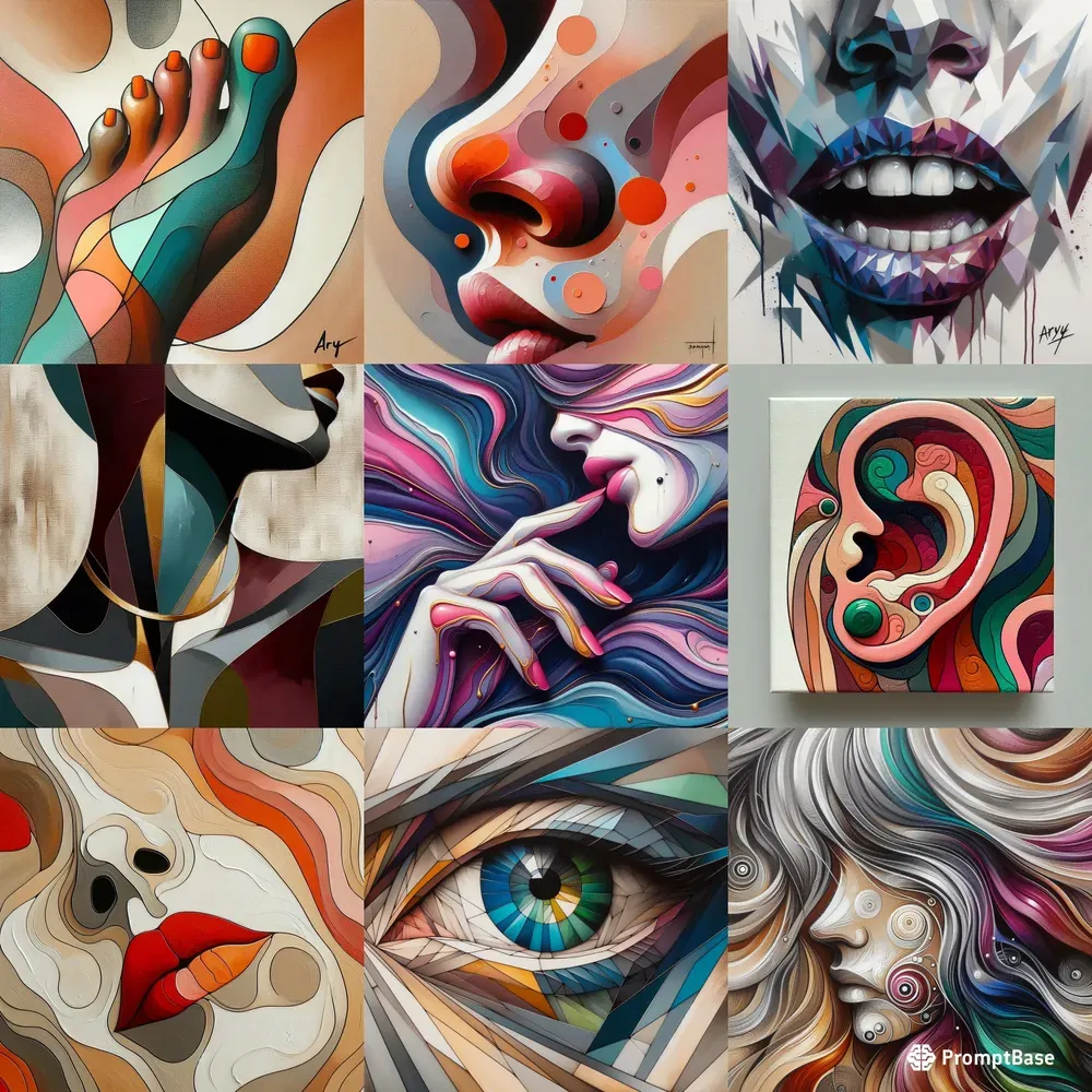 Abstract Variations Of Ethereal Bodies DALL·E Prompt | PromptBase