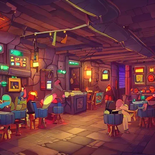 Cartoony Video Game Style Environments Stable Diffusion Prompt | PromptBase