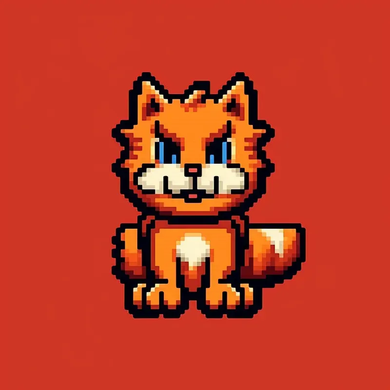 Funny Pixel Logos Midjourney Prompt | PromptBase