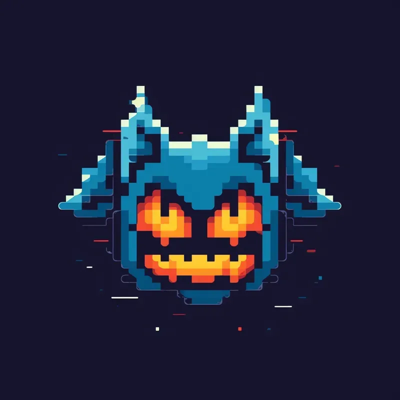 Funny Pixel Logos Midjourney Prompt | PromptBase