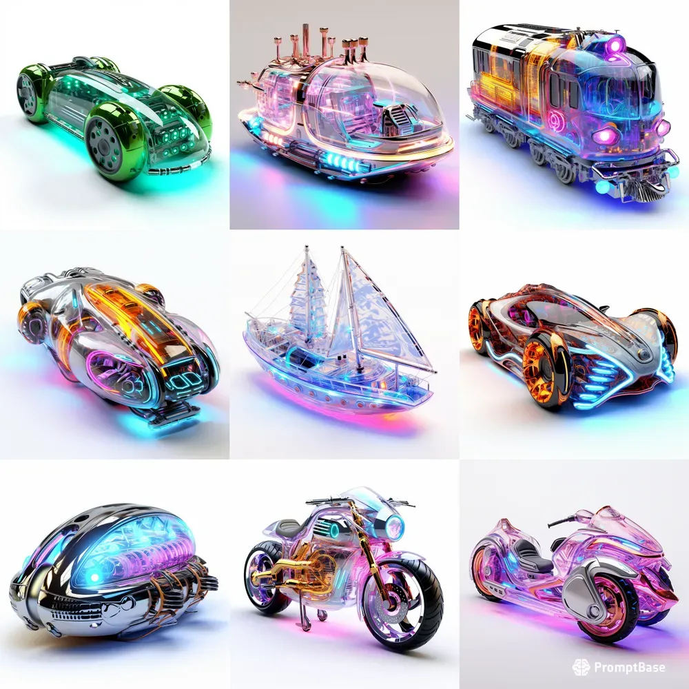 3D Cybernetic Metal Liquid Vehicles Midjourney Prompt | PromptBase