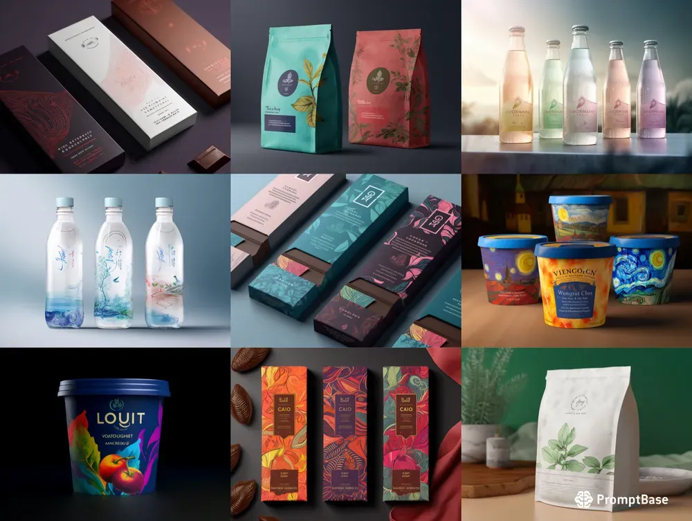 Product Packaging Designs Midjourney Prompt | PromptBase