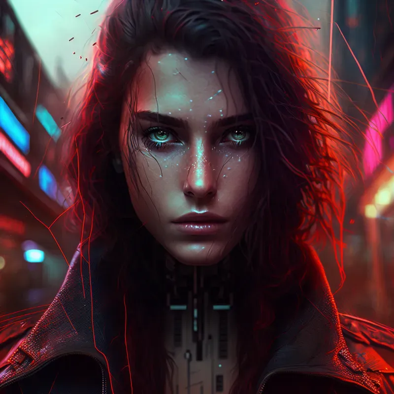 Cyberpunk Neon Realistic Portraits Midjourney Prompt | PromptBase