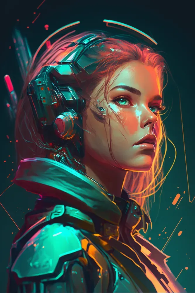 Retro-futuristic Sci-fi Portraits Midjourney Prompt | PromptBase