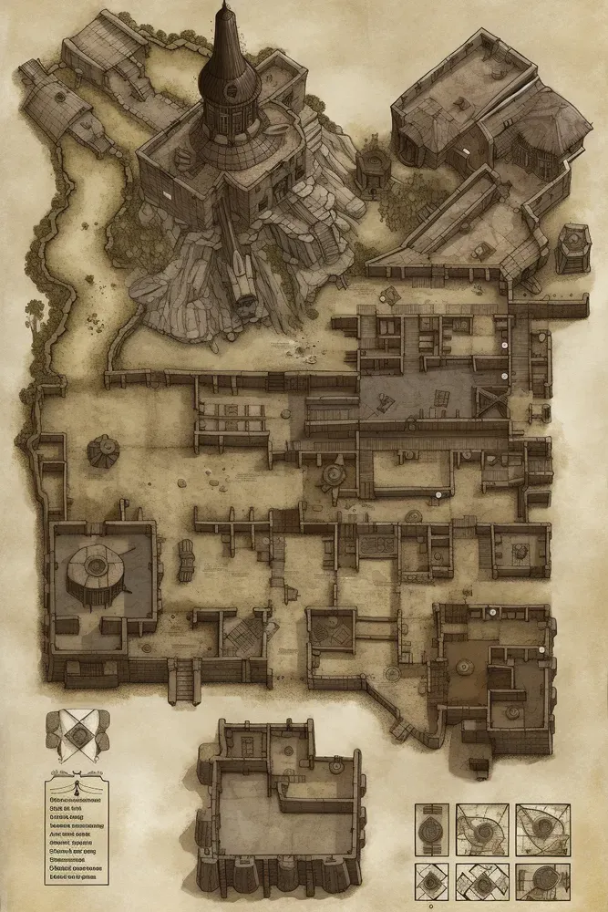 RPG Custom Maps 100 Locations Midjourney Prompt | PromptBase