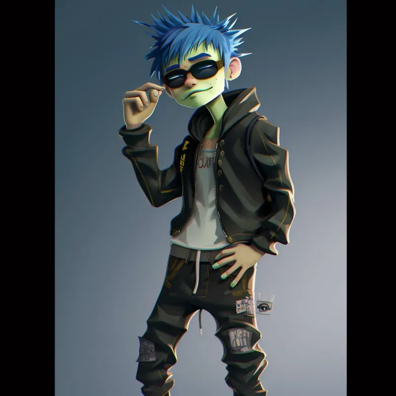 Gorillaz Inspired Characters Midjourney Prompt | PromptBase