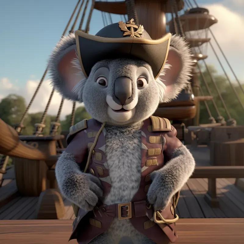 Pirate Animals 3D Cartoon Avatars Midjourney Prompt | PromptBase