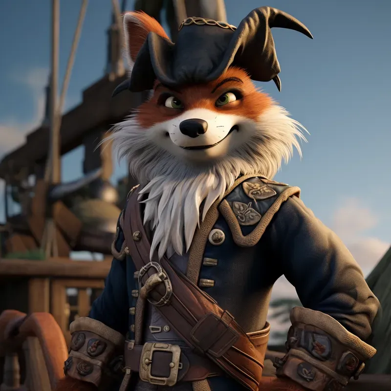 Pirate Animals 3D Cartoon Avatars Midjourney Prompt | PromptBase