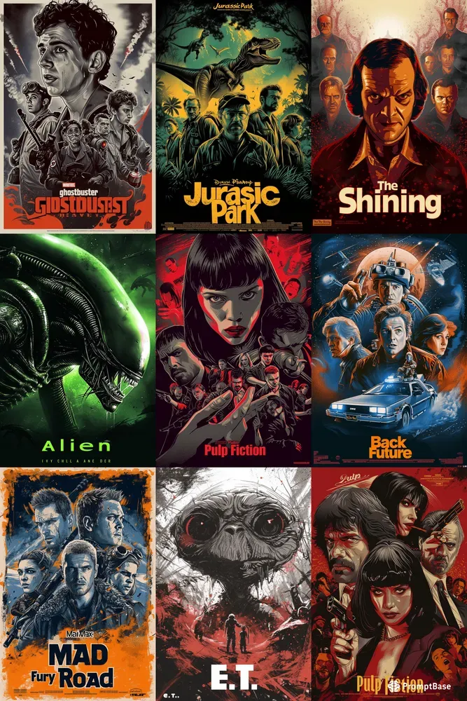 Pop Culture Movie Posters For Sale Midjourney Prompt | PromptBase