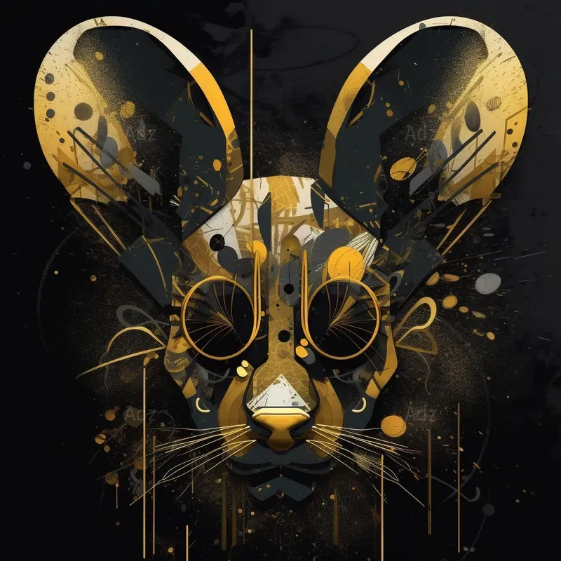 Gold Animal Emblem Midjourney Prompt | PromptBase