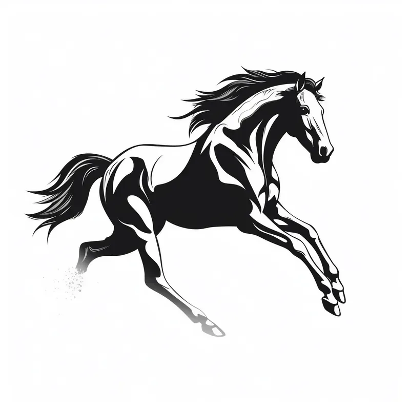 2D Illustrations Of Running Animal Silhouettes Midjourney Prompt ...