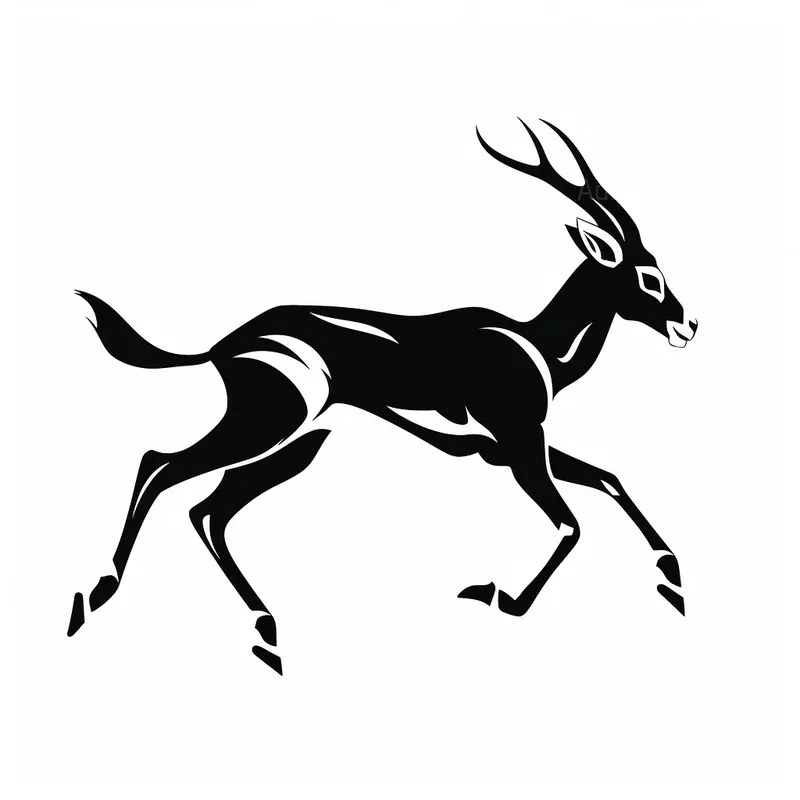 2D Illustrations Of Running Animal Silhouettes Midjourney Prompt ...