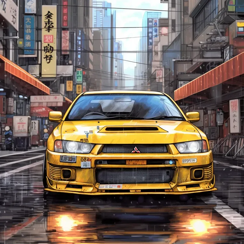 Jdm Car Wall Art Midjourney Prompt | PromptBase