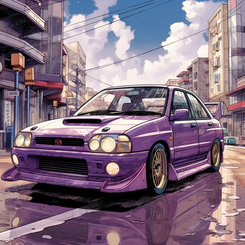 Jdm Car Wall Art Midjourney Prompt | PromptBase