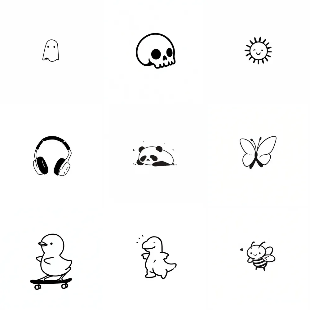 Cute Tiny Drawings Midjourney Prompt | PromptBase