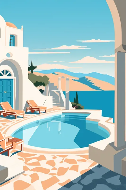 Flat Vector Illustration Posters Midjourney Prompt | PromptBase