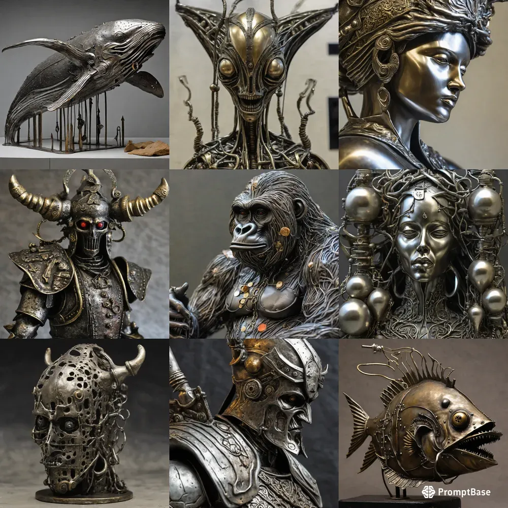 Made In Metals Stable Diffusion Prompt | PromptBase