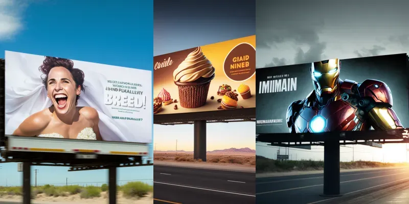 Premium Highway Billboard Designs Midjourney Prompt | PromptBase