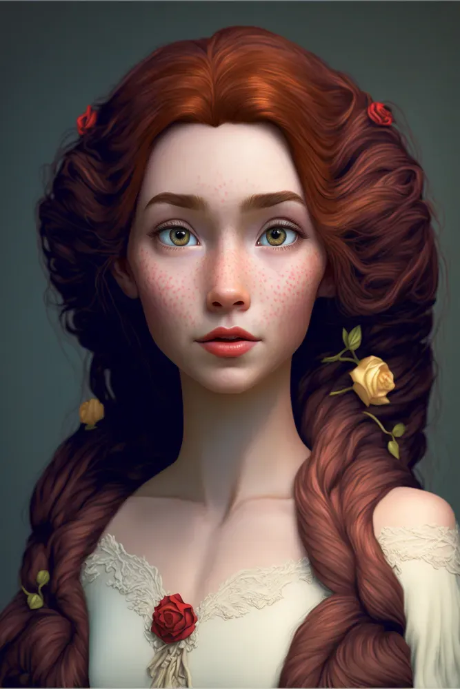 Realistic Disney Princess Portraits Midjourney Prompt | PromptBase