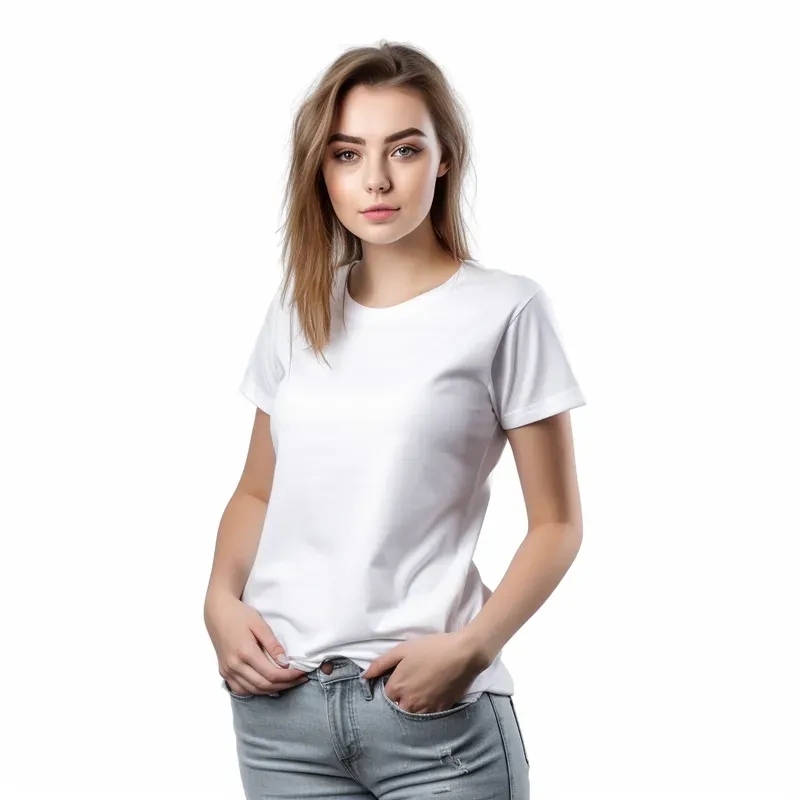 Tshirt Mockups Worn By Models For Pod Midjourney Prompt | PromptBase
