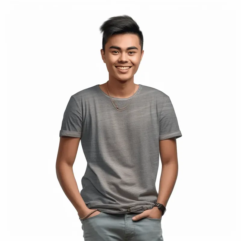 Tshirt Mockups Worn By Models For Pod Midjourney Prompt | PromptBase