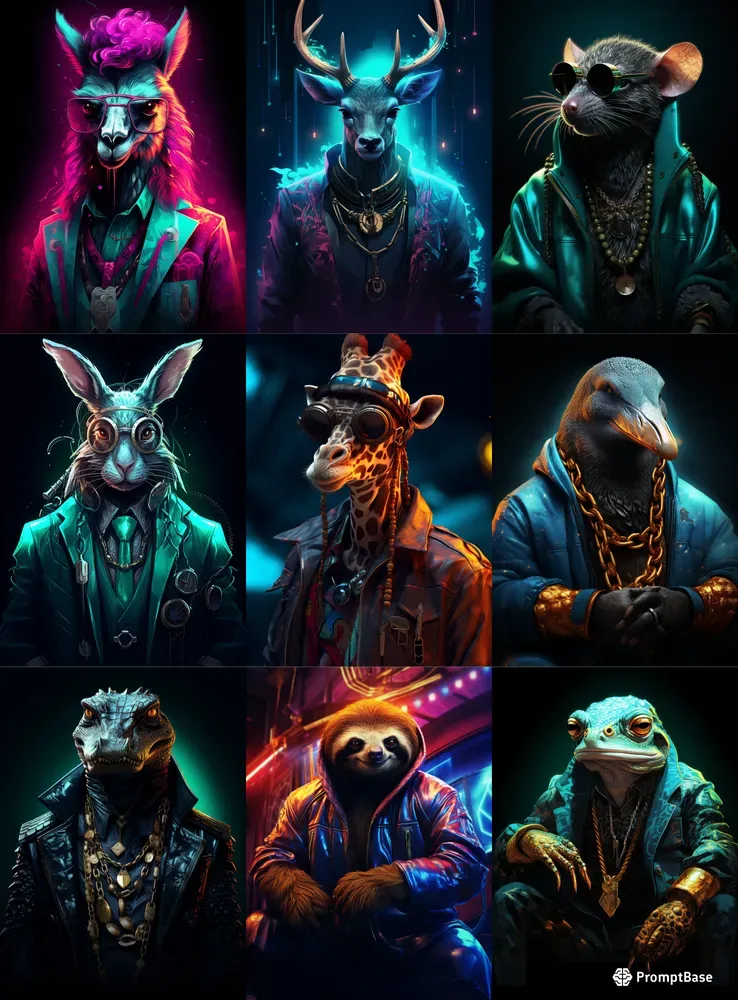 Dazzling Critters Chronicles Midjourney Prompt | PromptBase