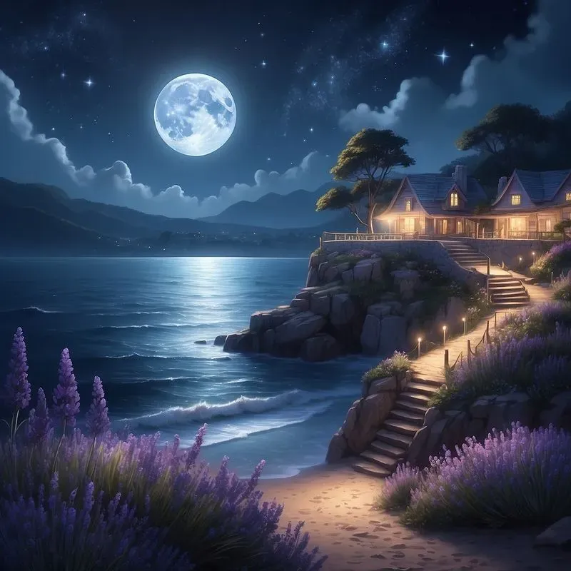 Moonlit Night Moonlight Art Leonardo Ai Prompt | PromptBase