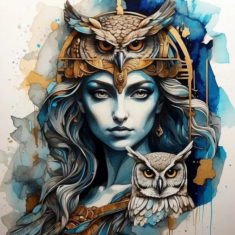 Watercolor Drawing Art Gods Leonardo Ai Prompt | PromptBase