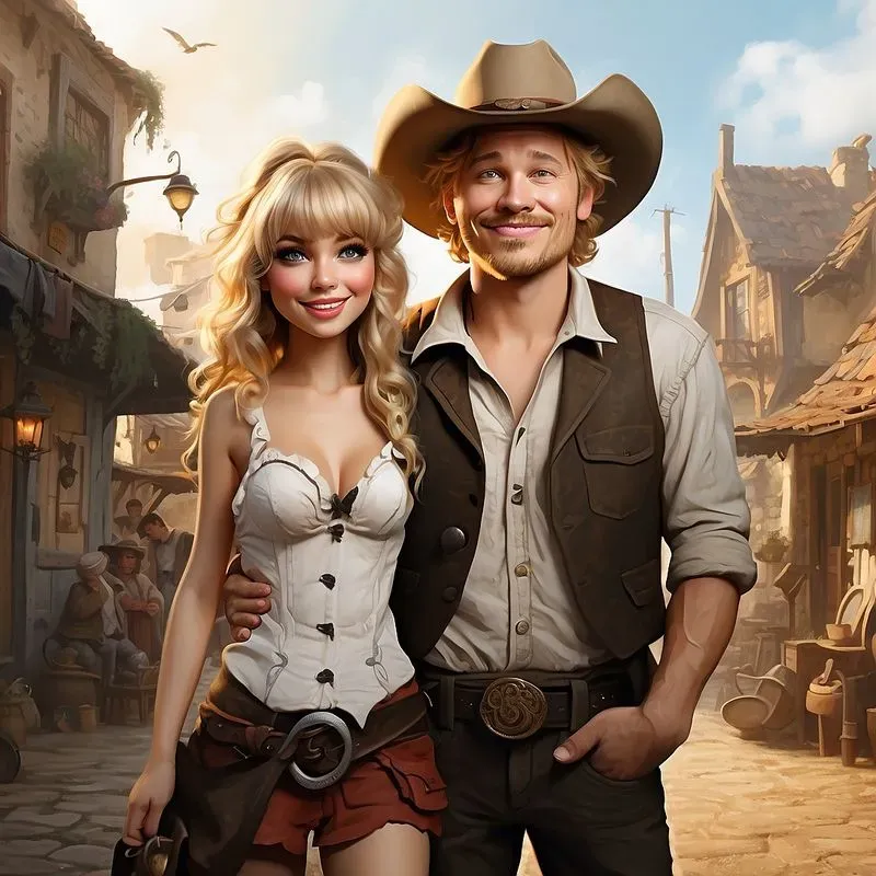 Celebrity Couples 3D Caricatures Leonardo Ai Prompt | PromptBase