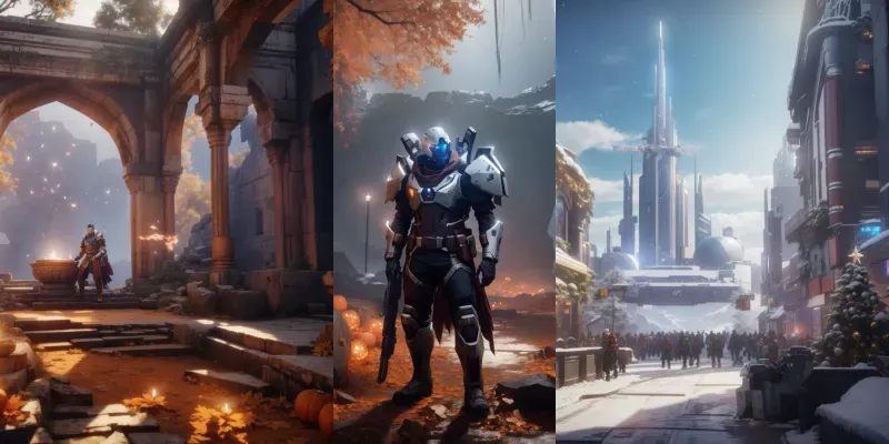 Destiny 2 Style Cinematic Leonardo Ai Prompt | PromptBase