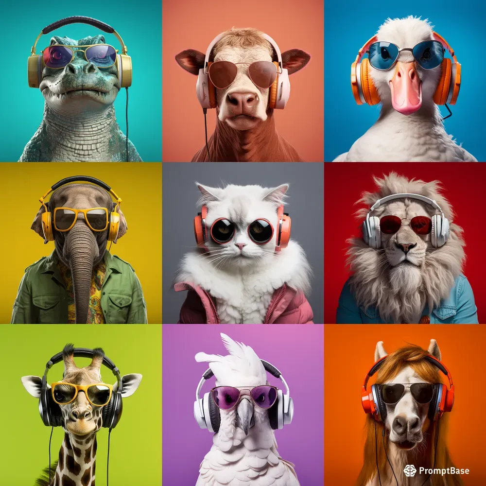 Animal Cool Photos Thumbnails Midjourney Prompt | PromptBase