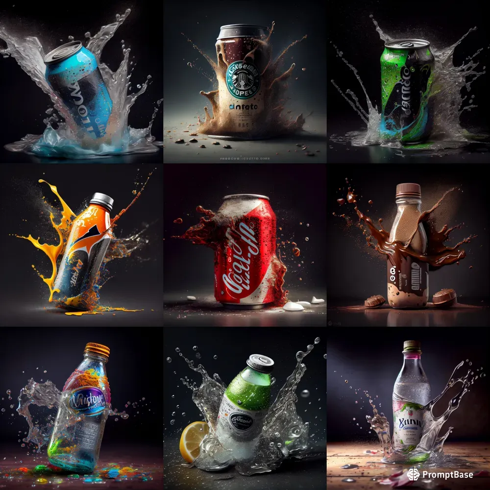 Beverage Advertising Photographs Midjourney Prompt | PromptBase