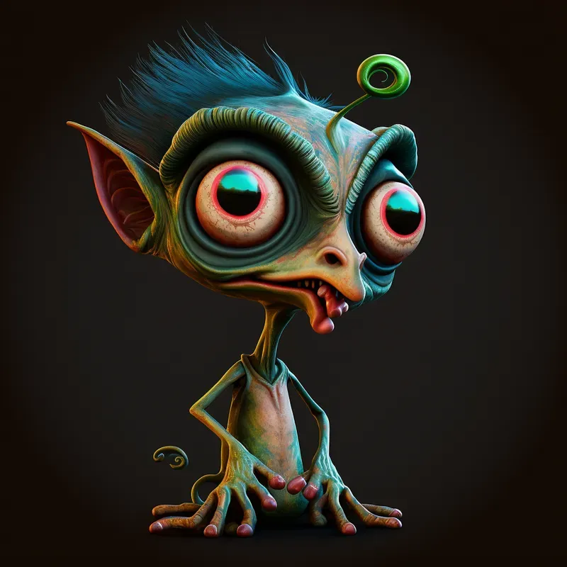 Fantasy 3D Monster Avatars Midjourney Prompt | PromptBase