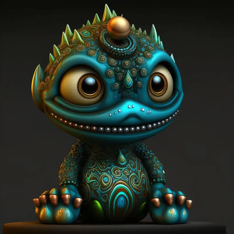 Fantasy 3D Monster Avatars Midjourney Prompt | PromptBase