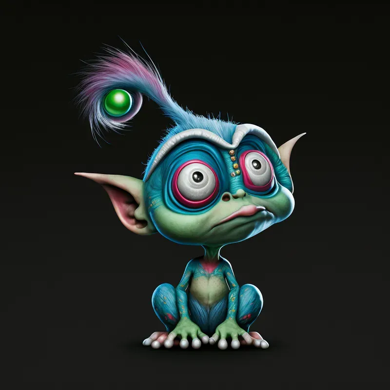 Fantasy 3D Monster Avatars Midjourney Prompt | PromptBase