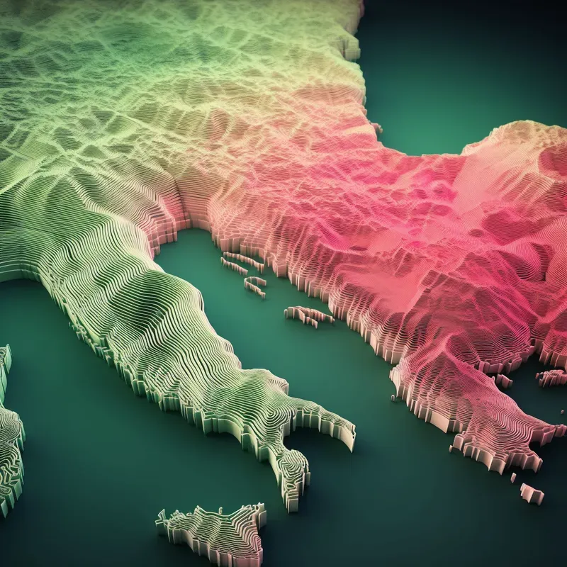 Vibrant Pastel Soundwave Maps Midjourney Prompt | PromptBase