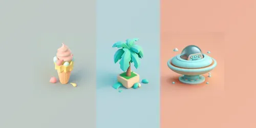 Cute Cartoon 3D Icons DALL·E Prompt | PromptBase