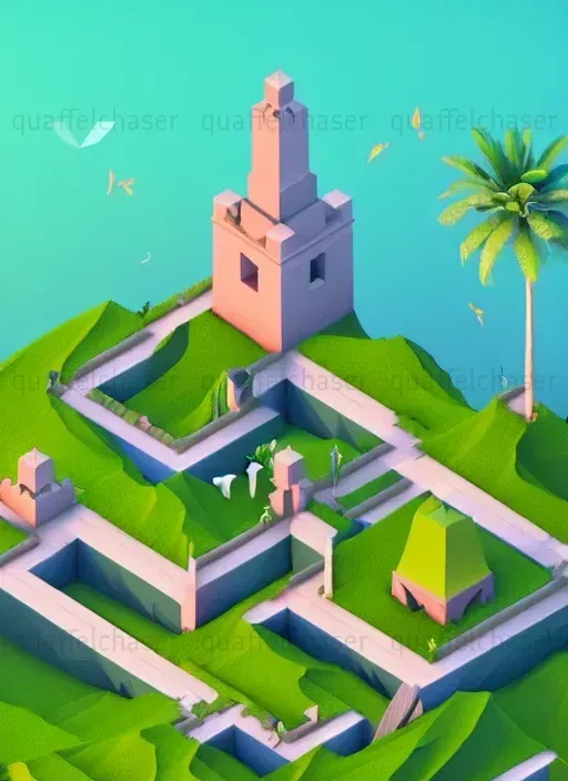 Low Poly Isometric Game Map Stable Diffusion Prompt | PromptBase