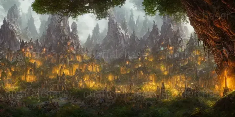 DnD Beautiful City Backdrop Generator Stable Diffusion Prompt | PromptBase