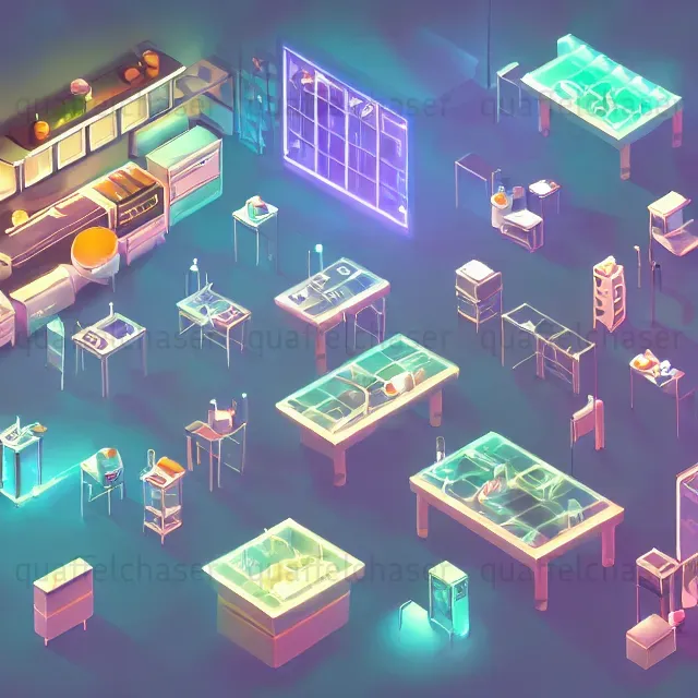 Isometric Game Room Stable Diffusion Prompt | PromptBase
