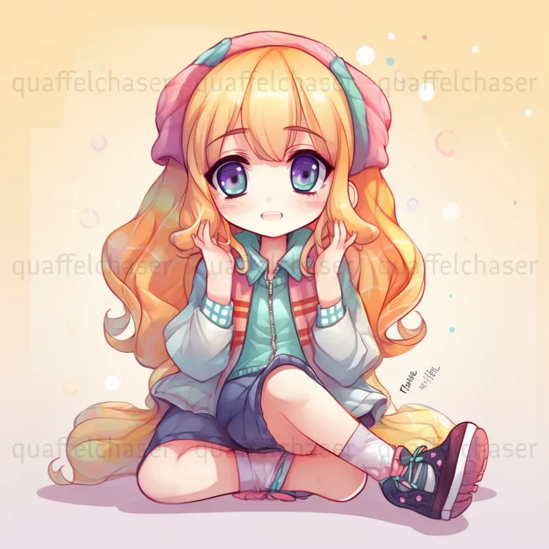 Cute Chibi Vtuber Characters Midjourney Prompt | PromptBase