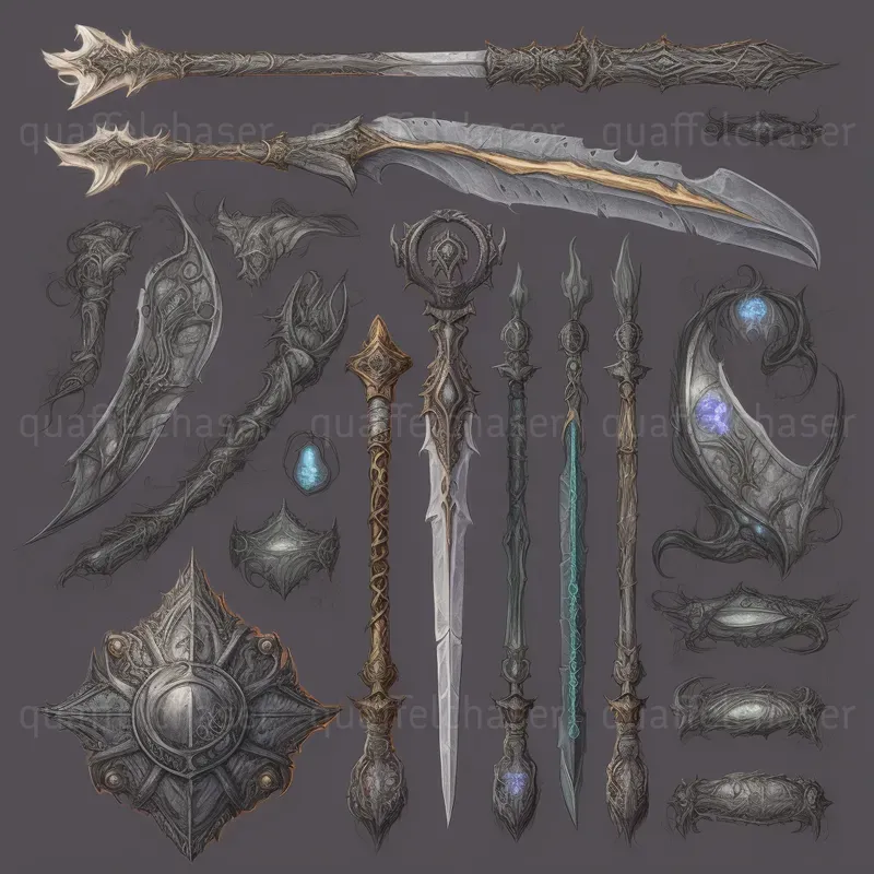 Fantasy RPG Item Designs Midjourney Prompt | PromptBase