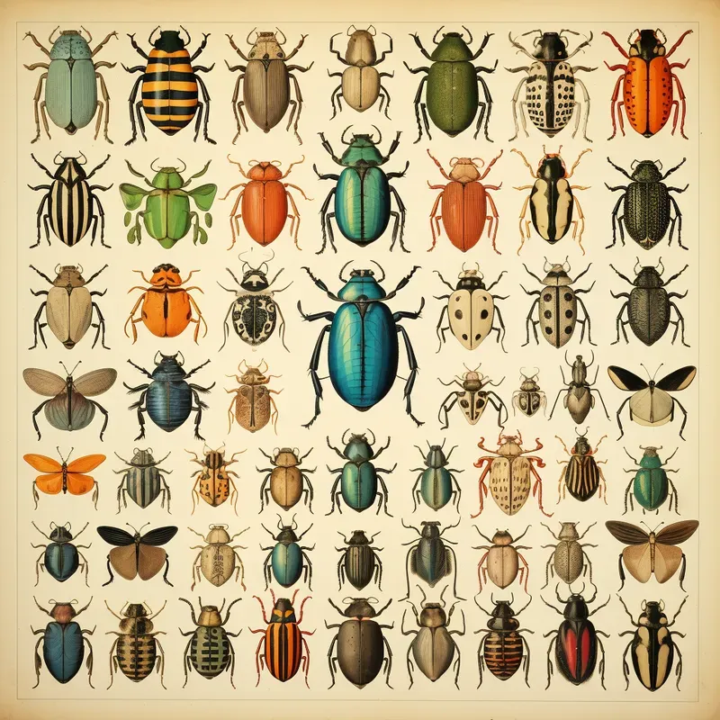 Vintage Lithography Entomology Charts Midjourney Prompt | PromptBase