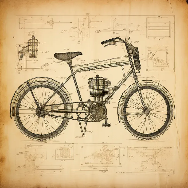 Vintage Patent Blueprints From 1900 Midjourney Prompt | PromptBase